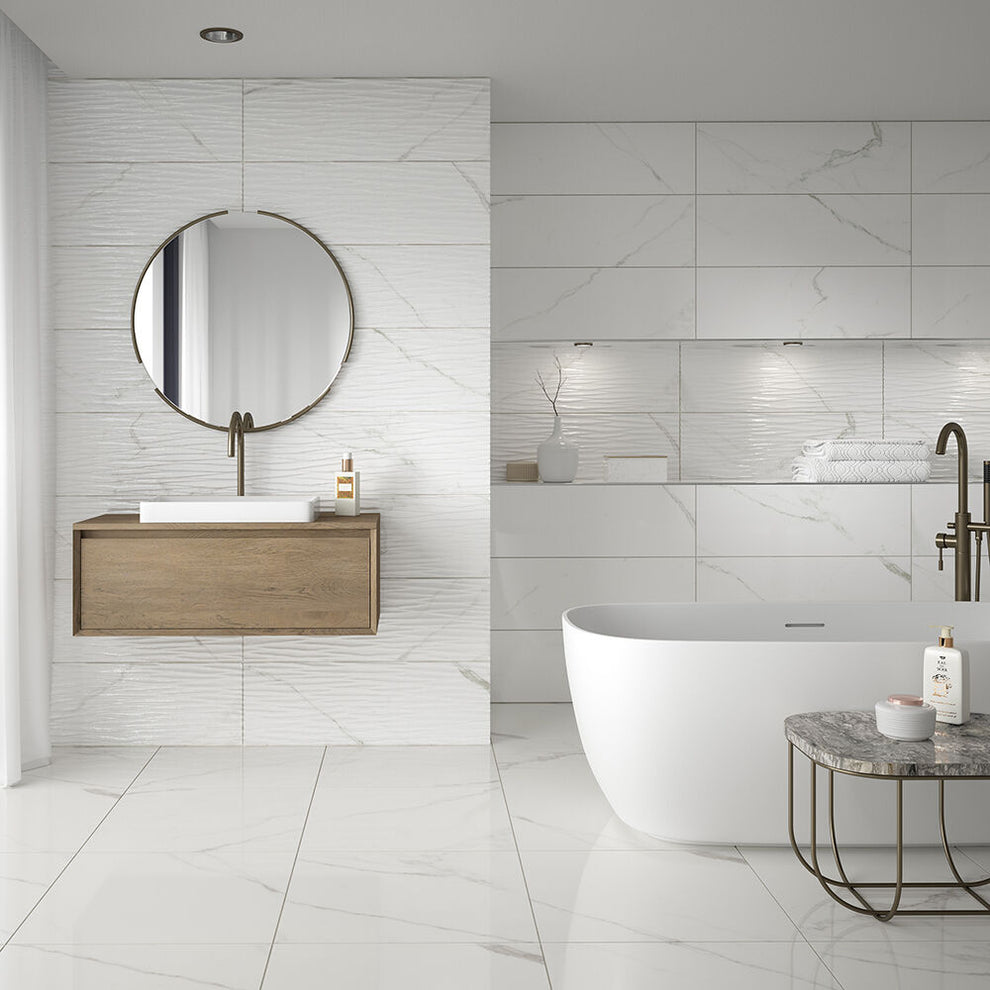 Serenity Gloss Ceramic Wall & Floor Tile 600mm x 600mm (3 per Box ...