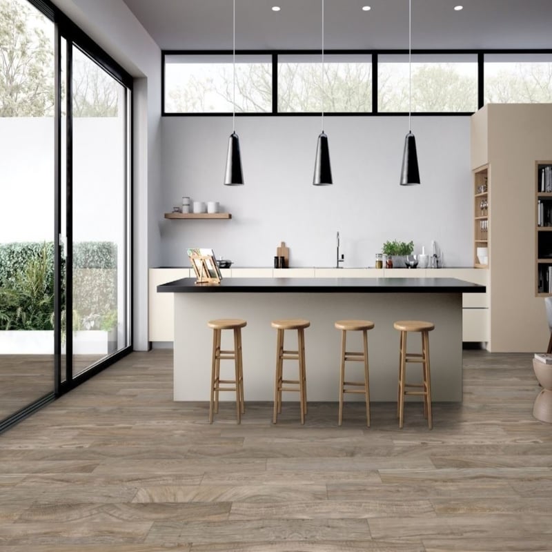 RAK Circle Wood Nut Tiles (Matt Finish) - Shop Now